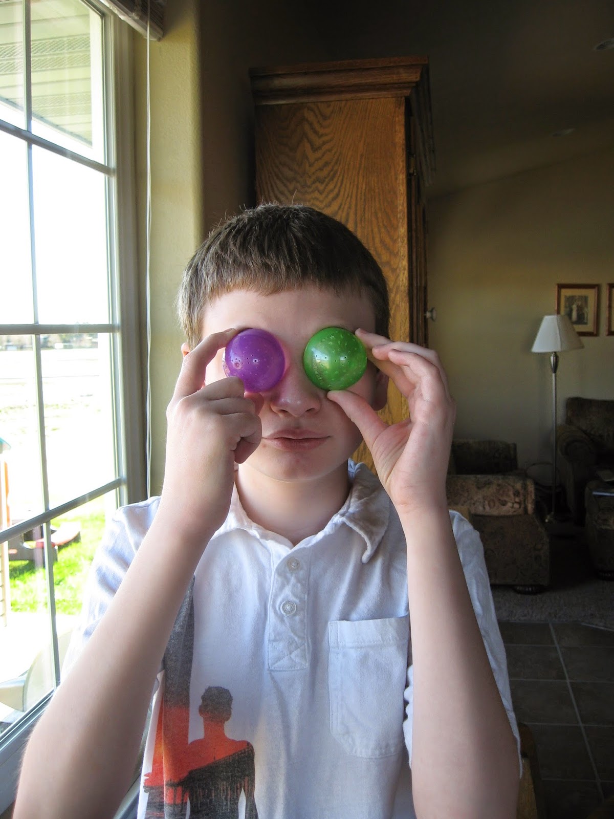 Almost Unschoolers: Plastic Egg Compound Insect Eye Glasses
