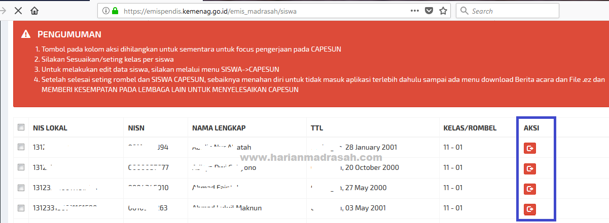 Cara Mutasi Keluar Siswa di EMIS Online - Bimbel Sekolah