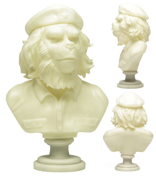 SSUR Rebel Ape Bust: Glow-In-The-Dark from 3D Retro