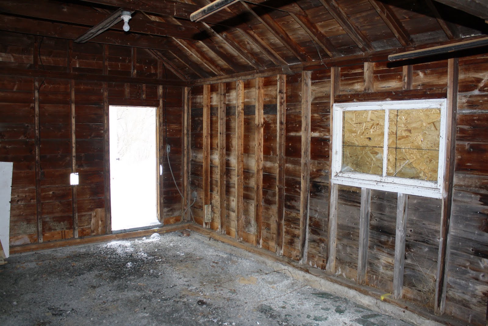 Vintage Woodworking Shop: The inside of the building