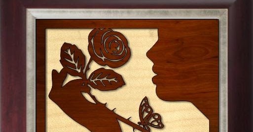 Scrollsaw Workshop: Rose Butterfly Scroll Saw Pattern.