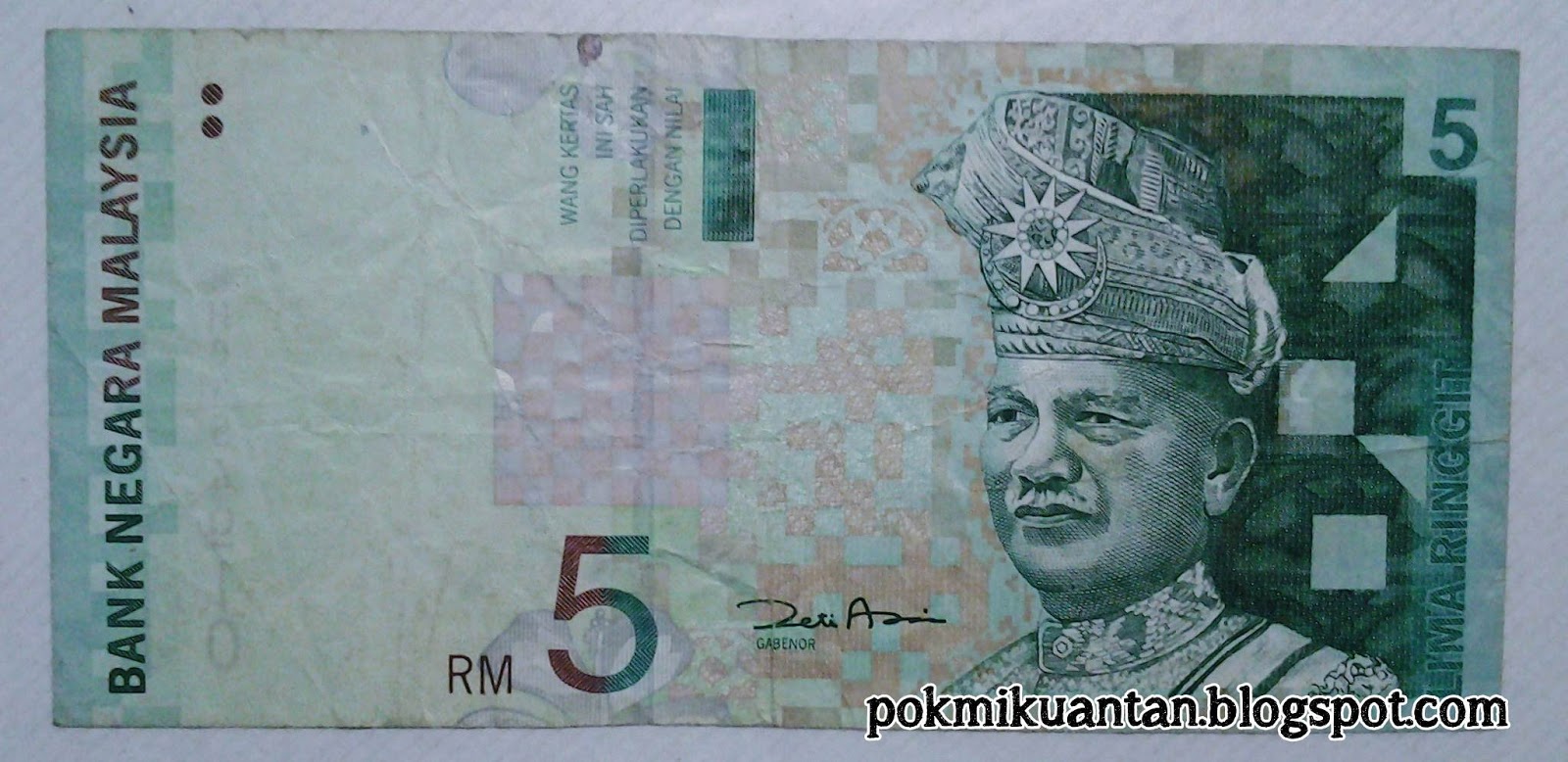 POKMI KUANTAN: Koleksi Wang Kertas Lama Malaysia "RM5.00"
