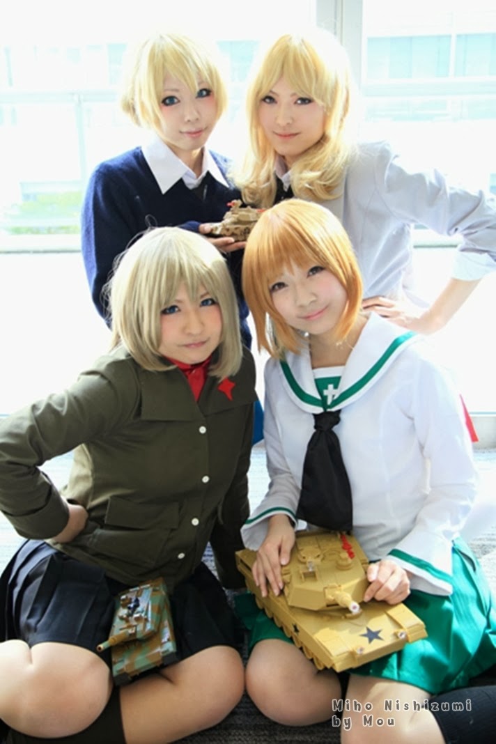 Girls und Panzer Cosplay : All Team - MyAnimeGirls 2014
