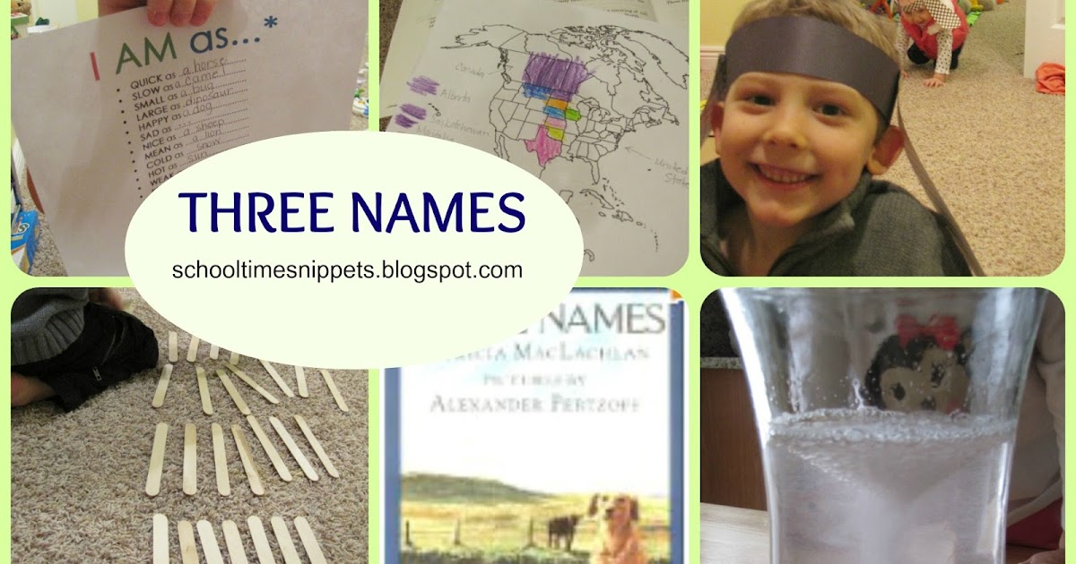 Learning with Five in a Row: Three Names | School Time Snippets