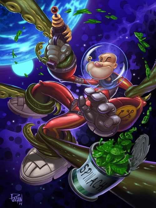 Exposição celebra os 85 anos do Popeye com homenagens de diversos ...