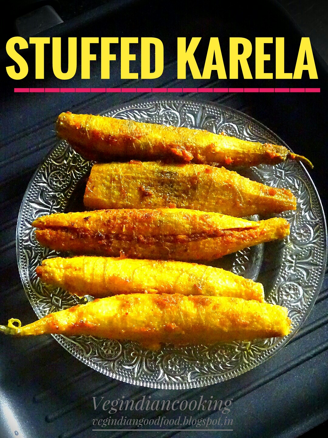 Veg Indian Cooking: Stuffed Karela Recipe