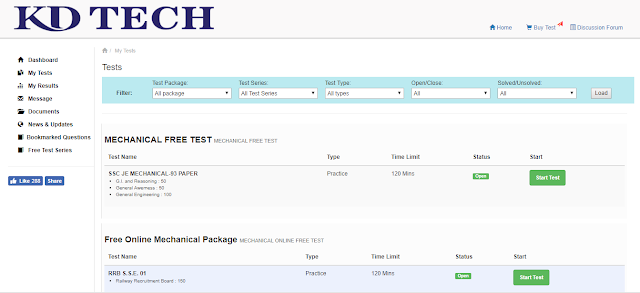 How to avail SSC JE Free Test Series?