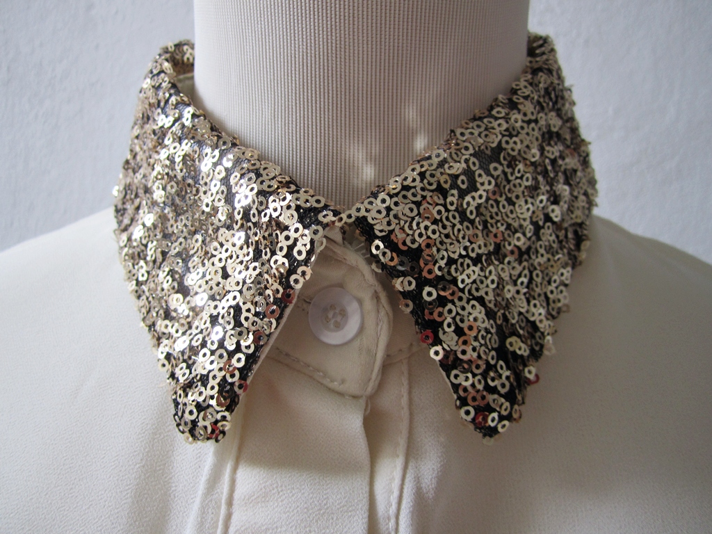 Sequin Collar Shirt ~ EyeCandie ♥