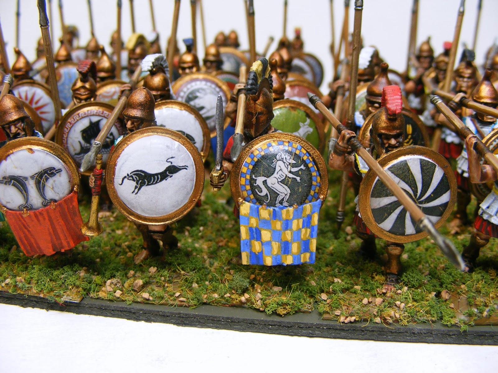 Evil Bob's Miniature Painting: 28mm Greek Mercenary Hoplites