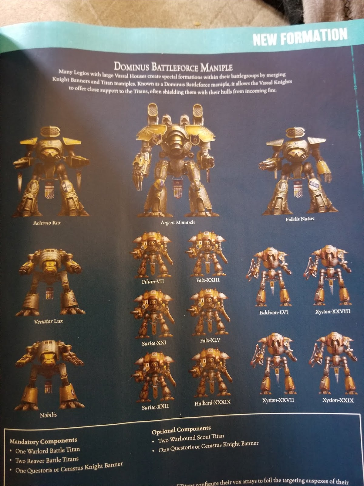Titan Owners Club: Adeptus Titanicus- Fielding Vassal Knight Houses
