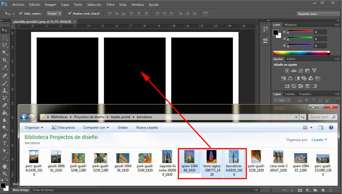 Postales personalizadas con Photoshop o Gimp (Pack de 36 plantillas ...