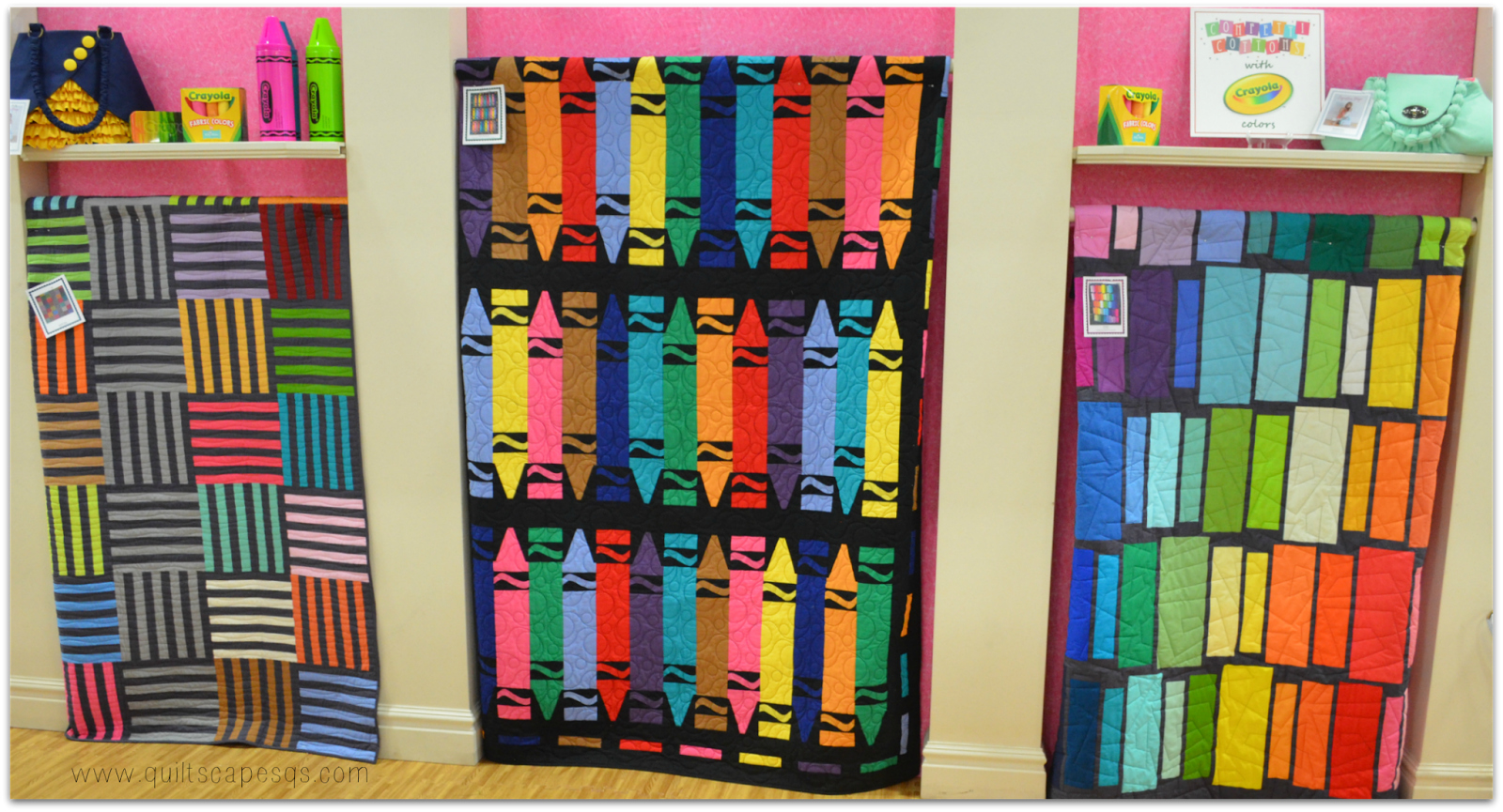 .Quiltscapes.: Color Me a Rainbow... Quilt Market