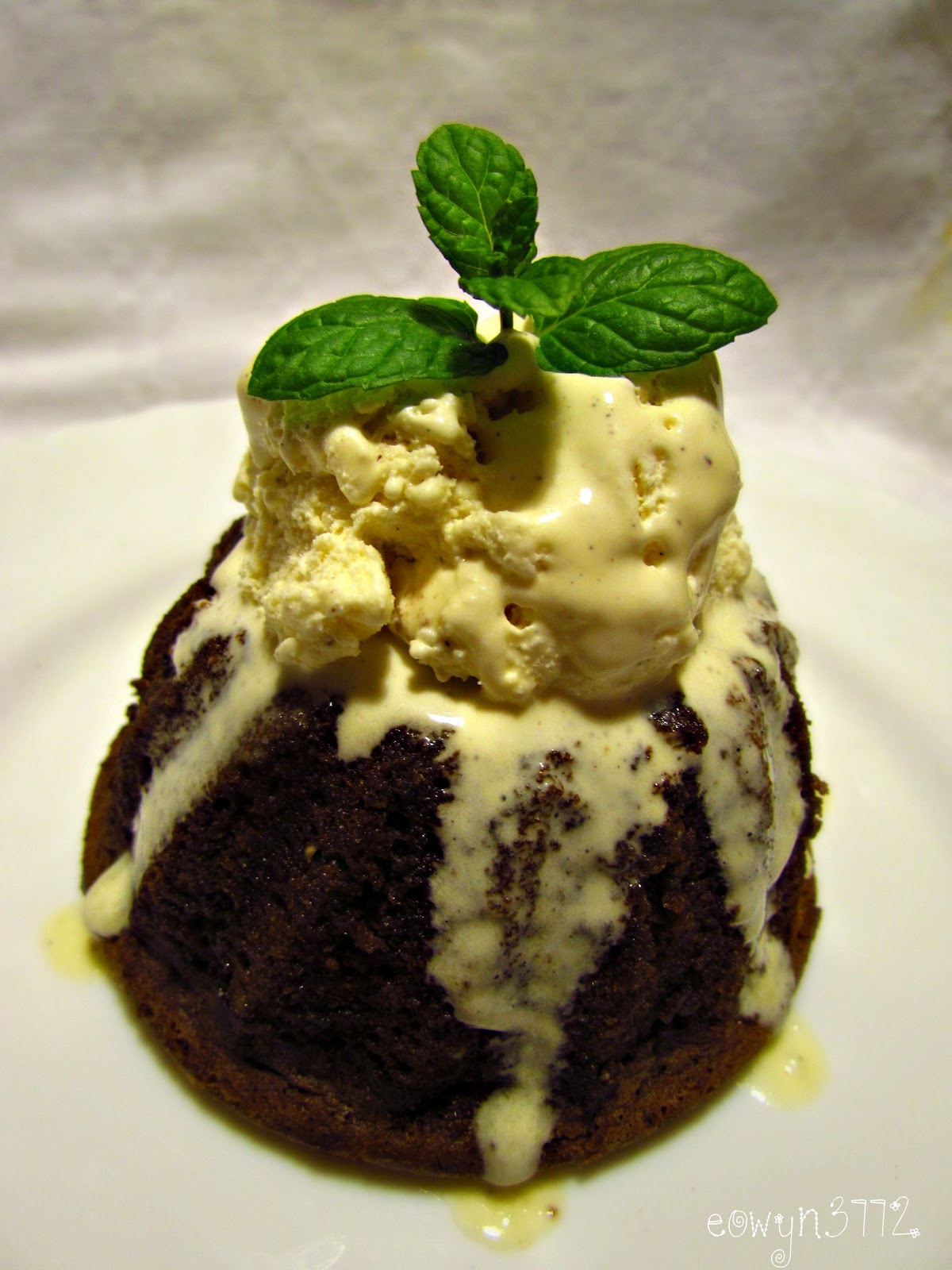 Puding kolač od čoklade i mente, Choco-mint pudding cake | CakeByDesign