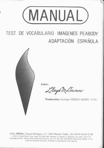 EL MARAVILLOSO MUNDO DE AUDICIÓN Y LENGUAJE: Test de Vocabulario en ...