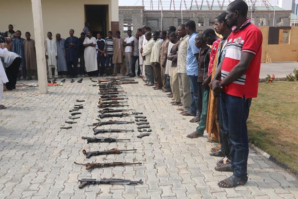 Photos: Nigerian police officers arrested for aiding and abetting ...