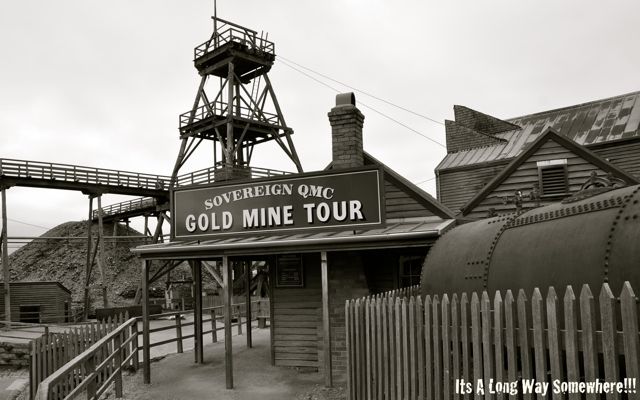 Its a long way somewhere: Sovereign Hill an old gold mining town