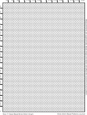 Brick Stitch Bead Patterns Journal: Size 11 Seed Bead Brick Stitch ...