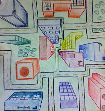 DMS ART: 6th Grade One-Point Perspective Cities