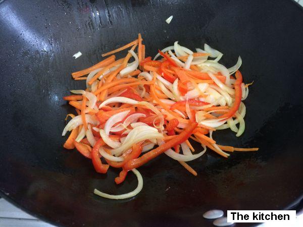 The kitchen: Recipe Rice with surimi