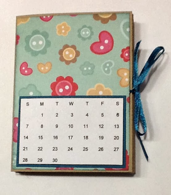 Craft Nook: Tutorial - Easy Desk Calendar Nov 26th 2013