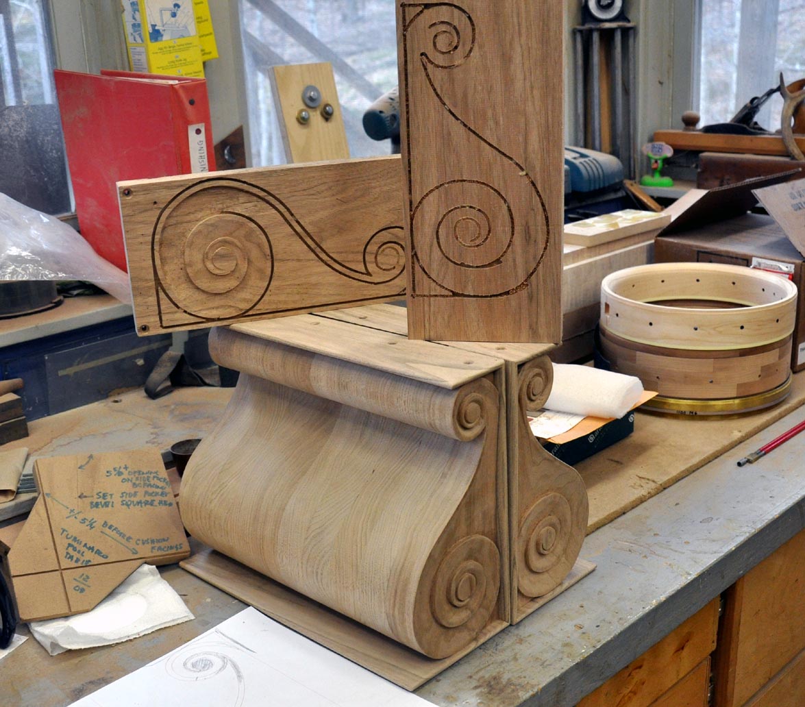 Dorset Custom Furniture - A Woodworkers Photo Journal: some carved ...