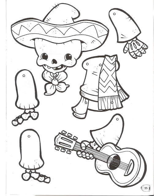 Dibujos de calaveras para recortar - Imagui