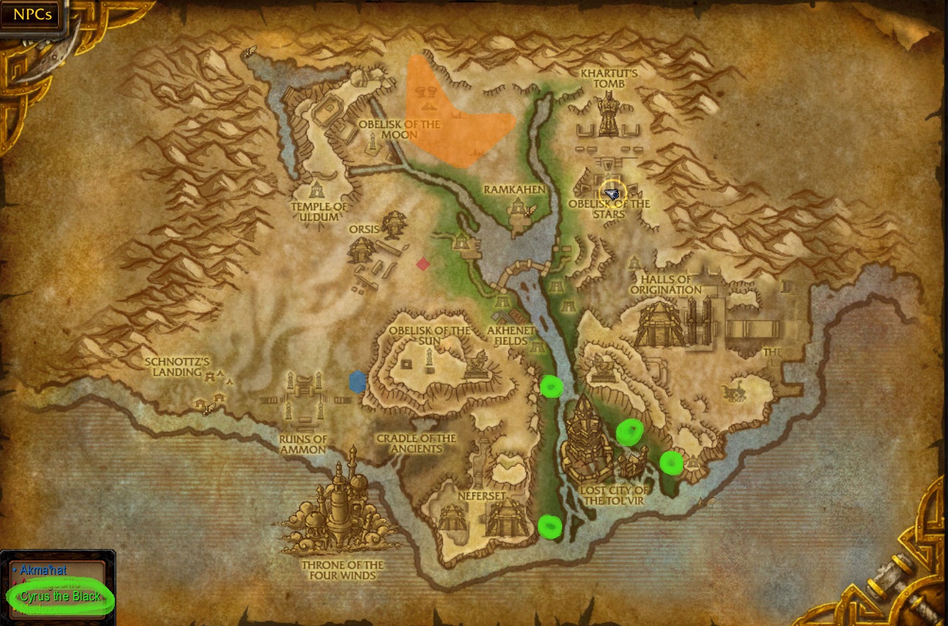 WoW Rare Spawns: Cyrus the Black