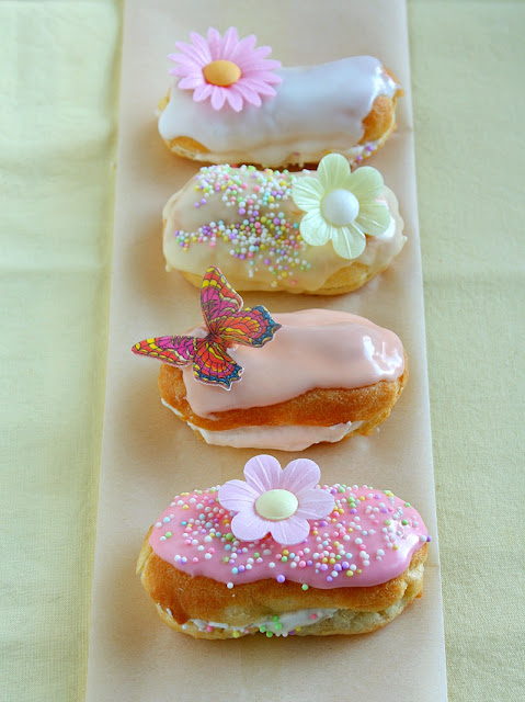 Vanilla Clouds and Lemon Drops: Mini Eclairs