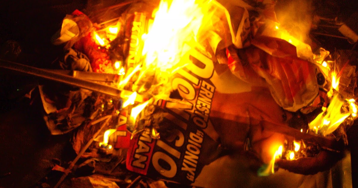 Watchdog Red-Flags Open Burning of Used Campaign Materials