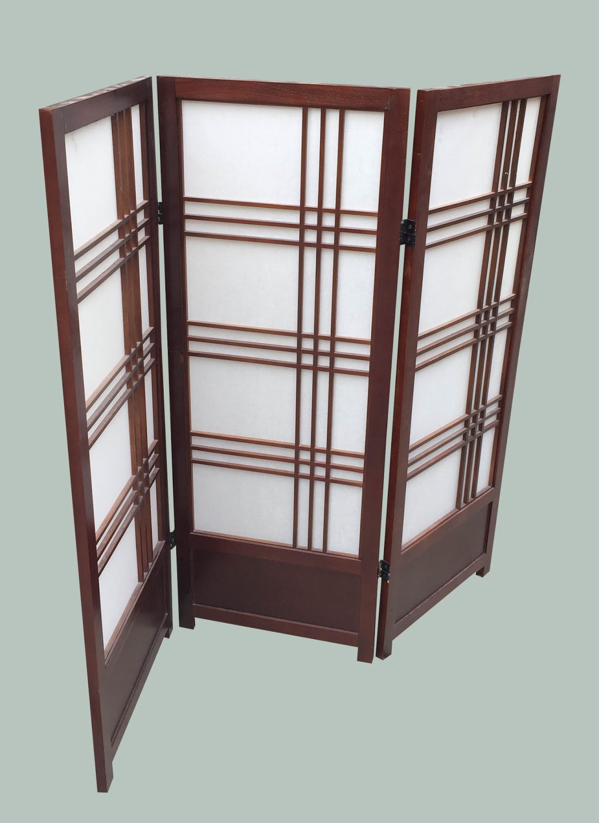 Uhuru Furniture & Collectibles: 4 Foot Tall Folding Screen - $45 SOLD