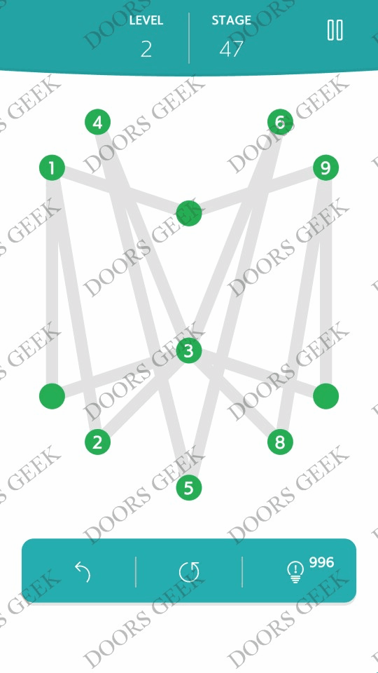 1LINE Level 2 Stage 47 Solution ~ Doors Geek
