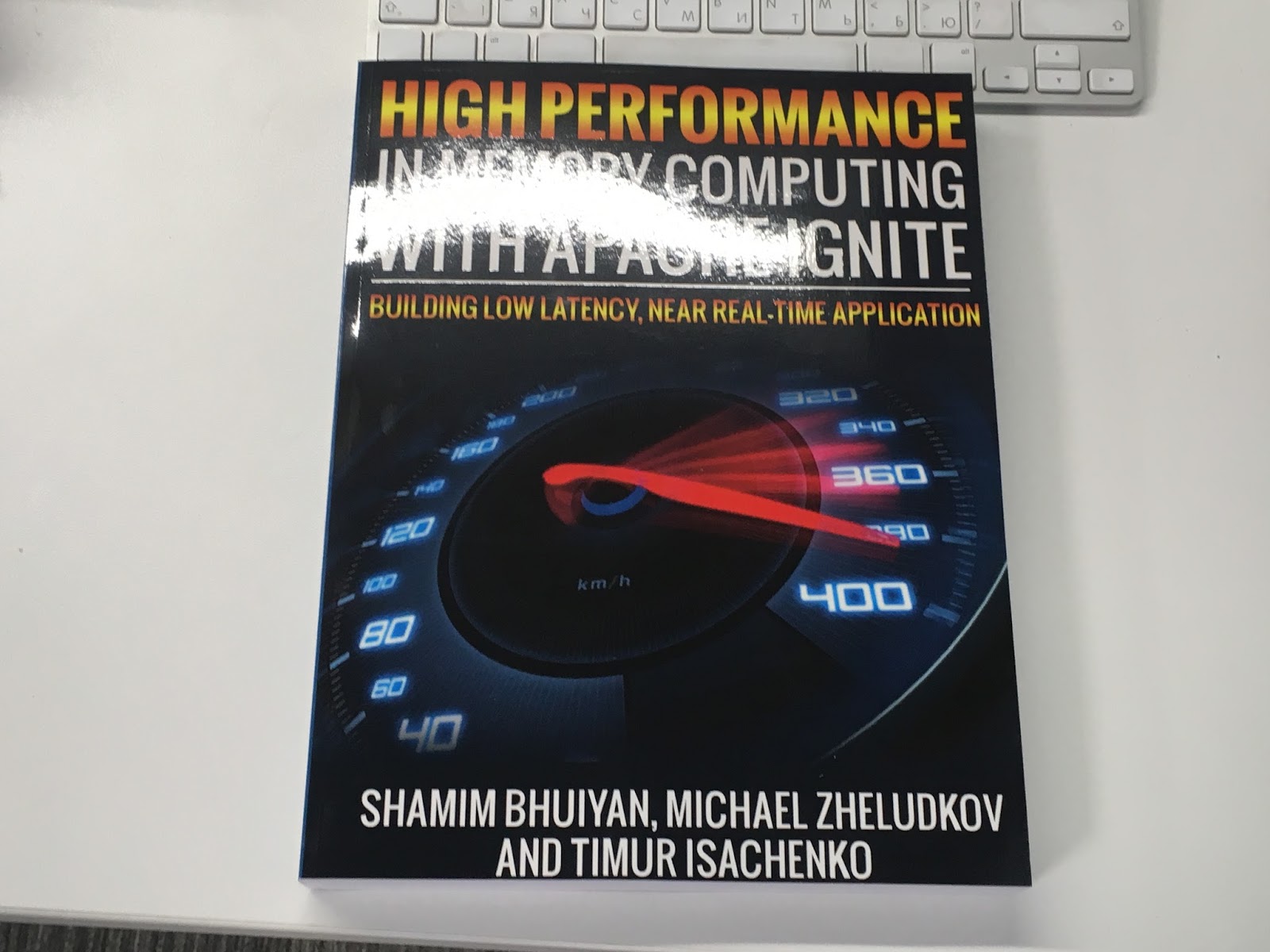 Unboxing of the first copy of the book High performance in-memory computing with Apache Ignite