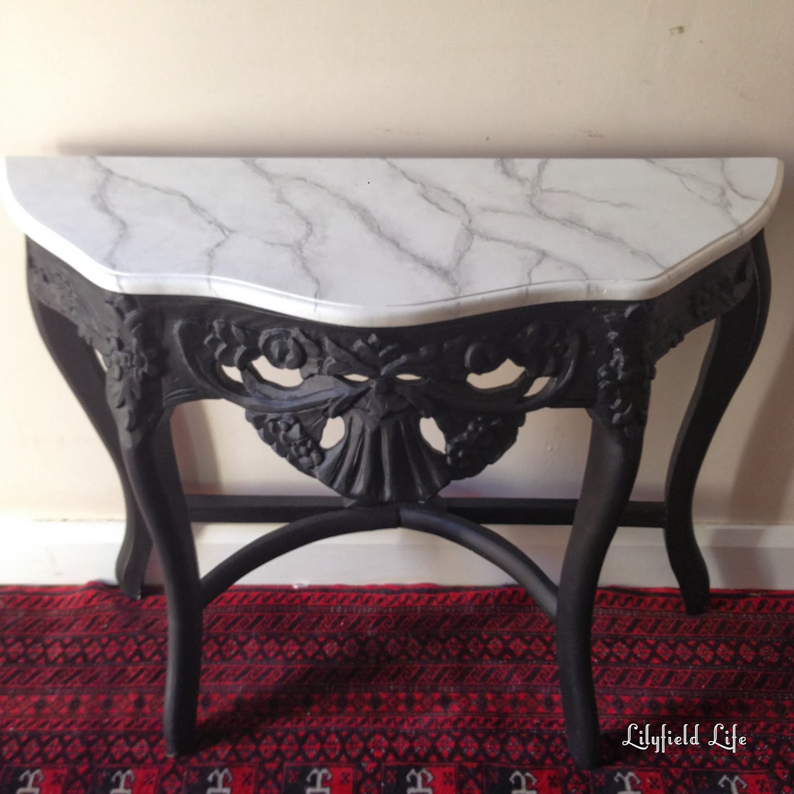 Lilyfield Life: Faux Marble Painted Table