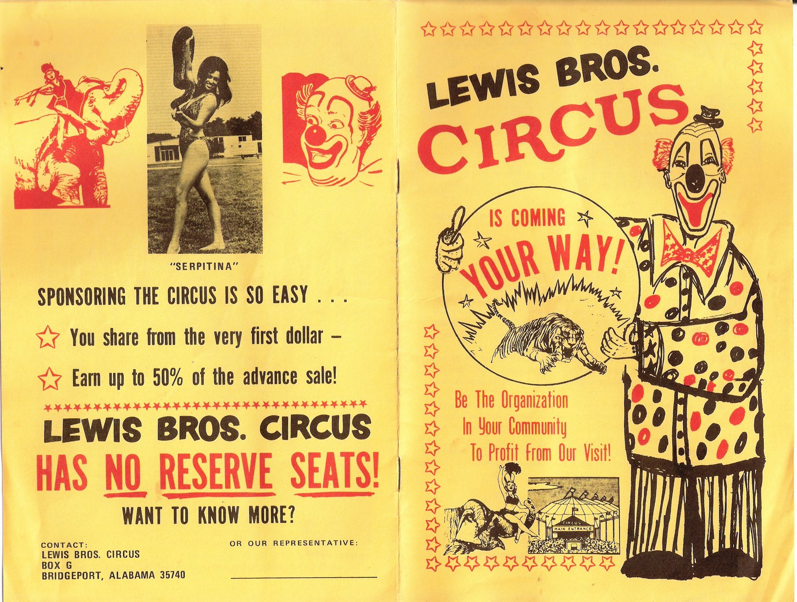 THE BALLOON MAN: LEWIS BROS SPONSOR BROCHURE