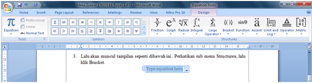 Helvi Zulasri: Cara Membuat Matriks di Microsoft Word