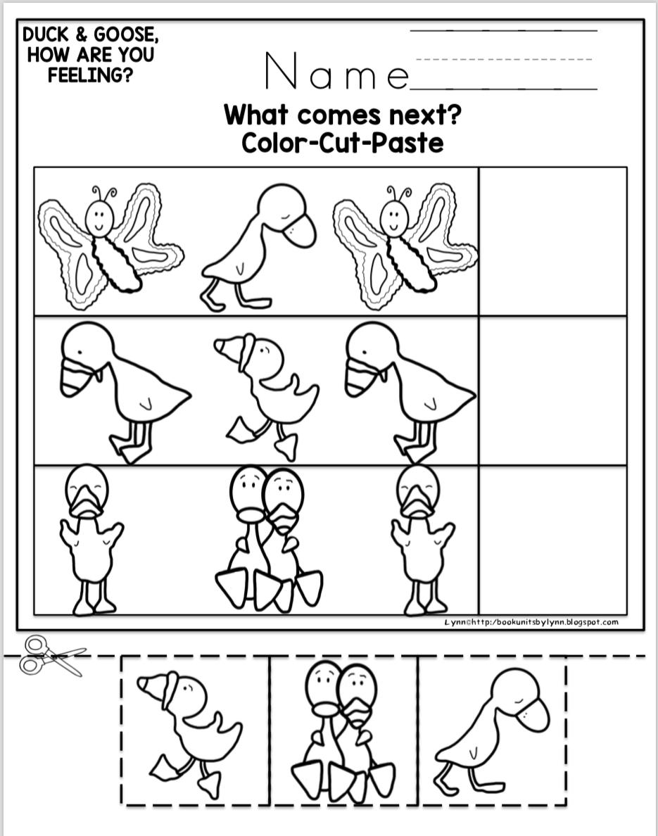 DUCK & GOOSE. TODDLER BOOK UNIT ~ Book Units by Lynn