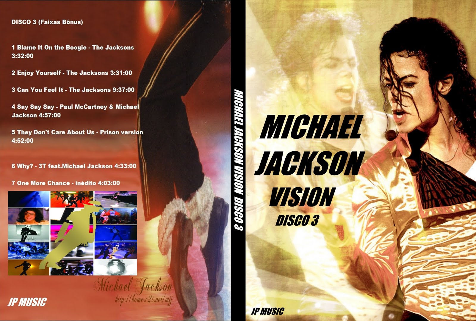 Capas Shows Internacional: Michael Jackson - Vision - Disco 3