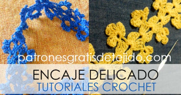Encaje a Crochet para embellecer prendas de vestir / Tutoriales