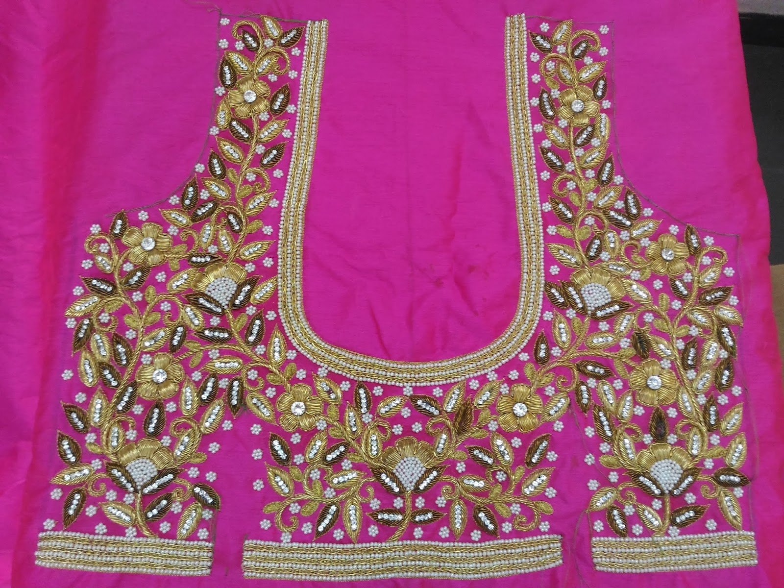 Indian Traditional Handloom Sarees: We Are Newly Started Maggam Work ...