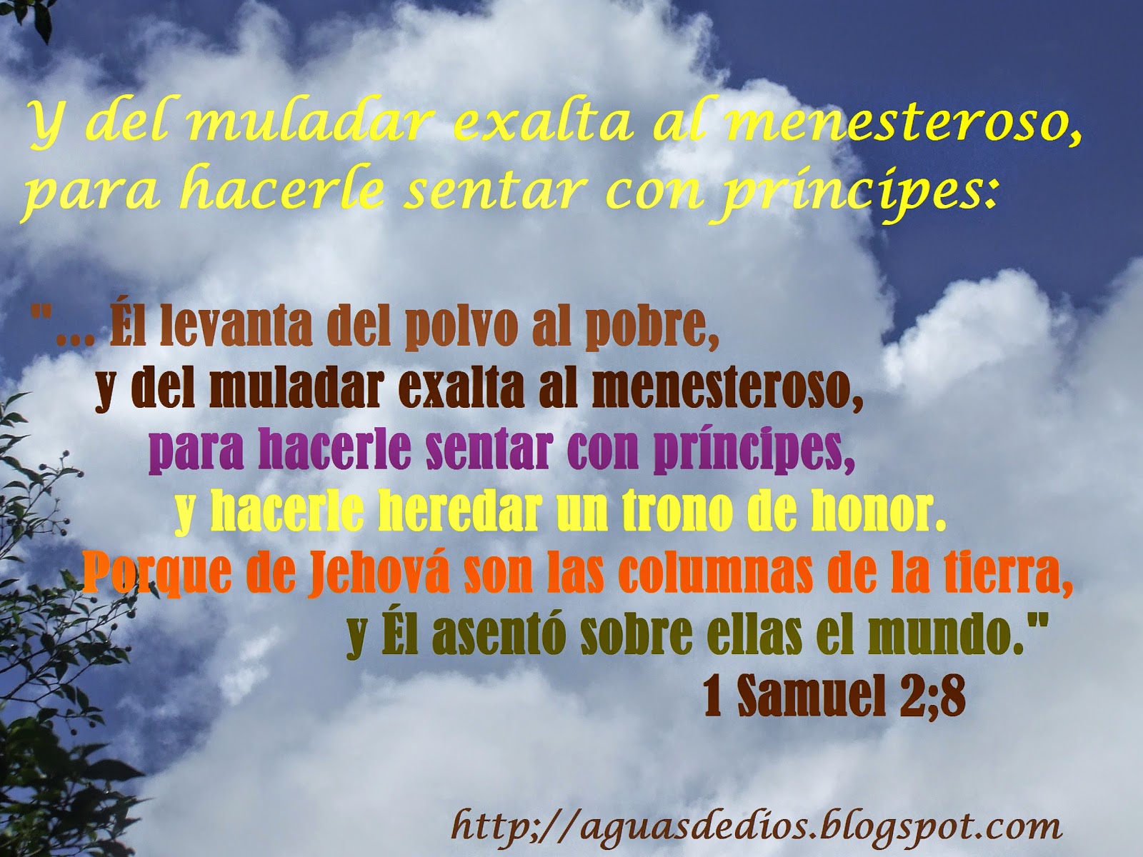 Compartamos la Palabra de Elohim: Él levanta del polvo al pobre, y del ...