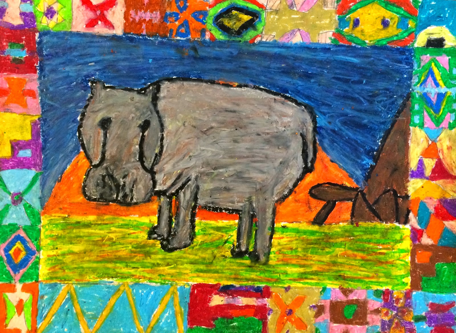 Art. Eat. Tie Dye. Repeat.: 5th Grade African Animals