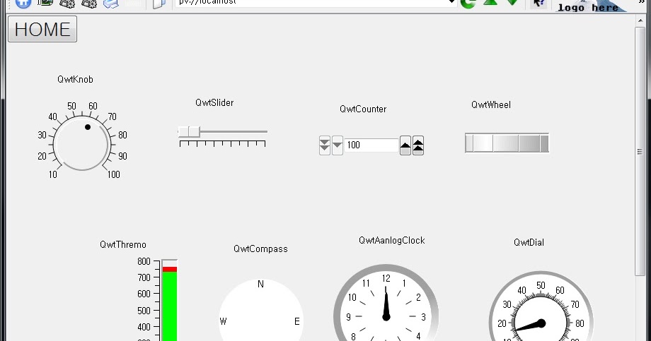 pvbrowser (opensource SCADA) 정리: pvdevelop 프로젝트 -UI 편집 방법 - Qwt 위젯