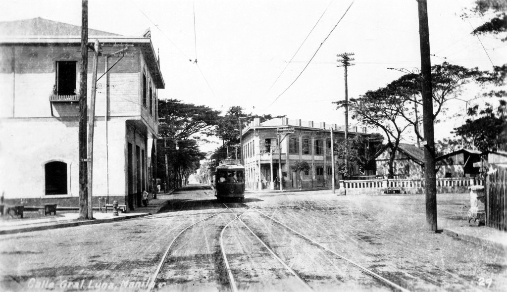transpress nz: Manila electric trams, Philippines, 1905-1912 period