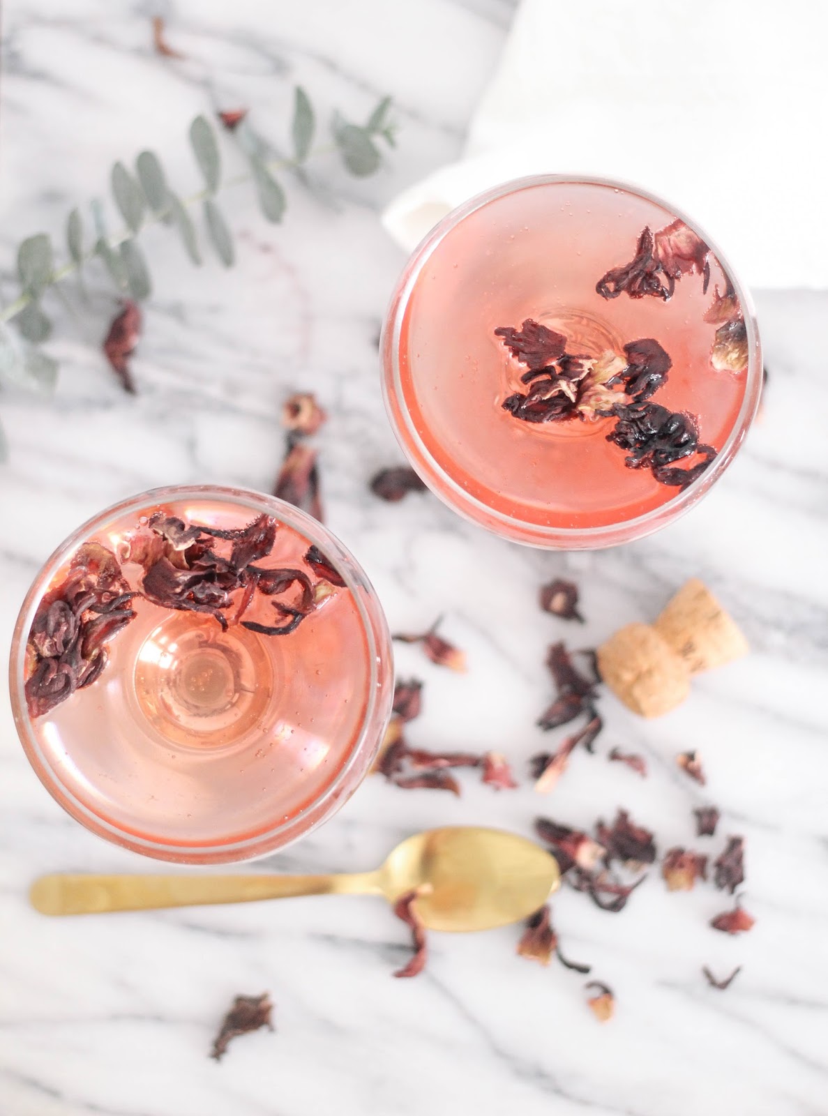 Hibiscus Ginger Sparkling Cocktail | SEE GLASS