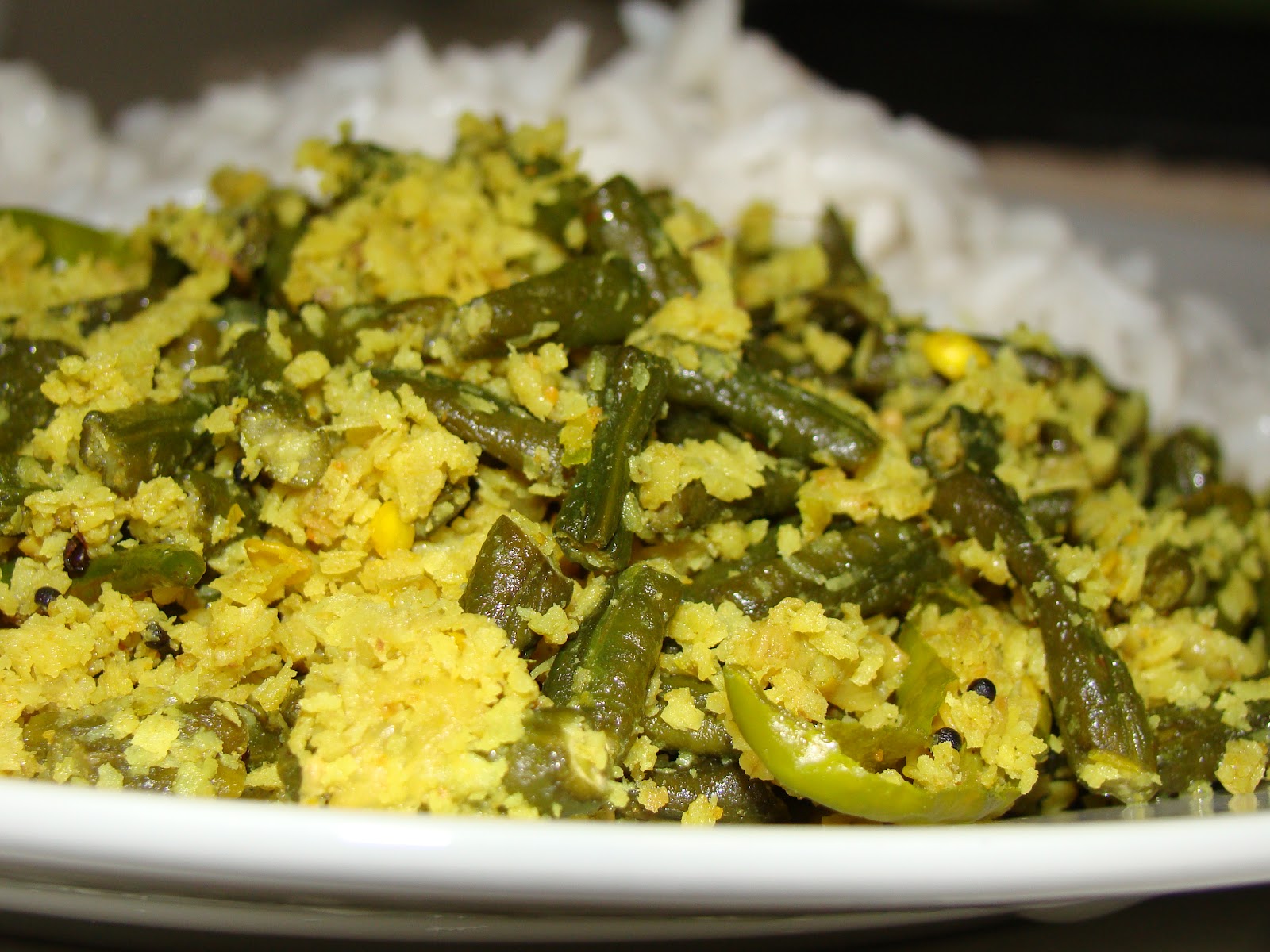 Healthykitchen: Achinga payar/Pacha Payar/ Yard long beans Thoran