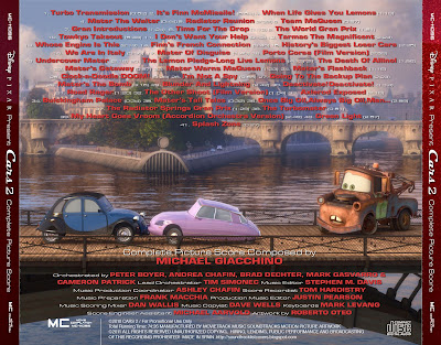 Soundtrack List Covers: Cars 2 Complete (Michael Giacchino)