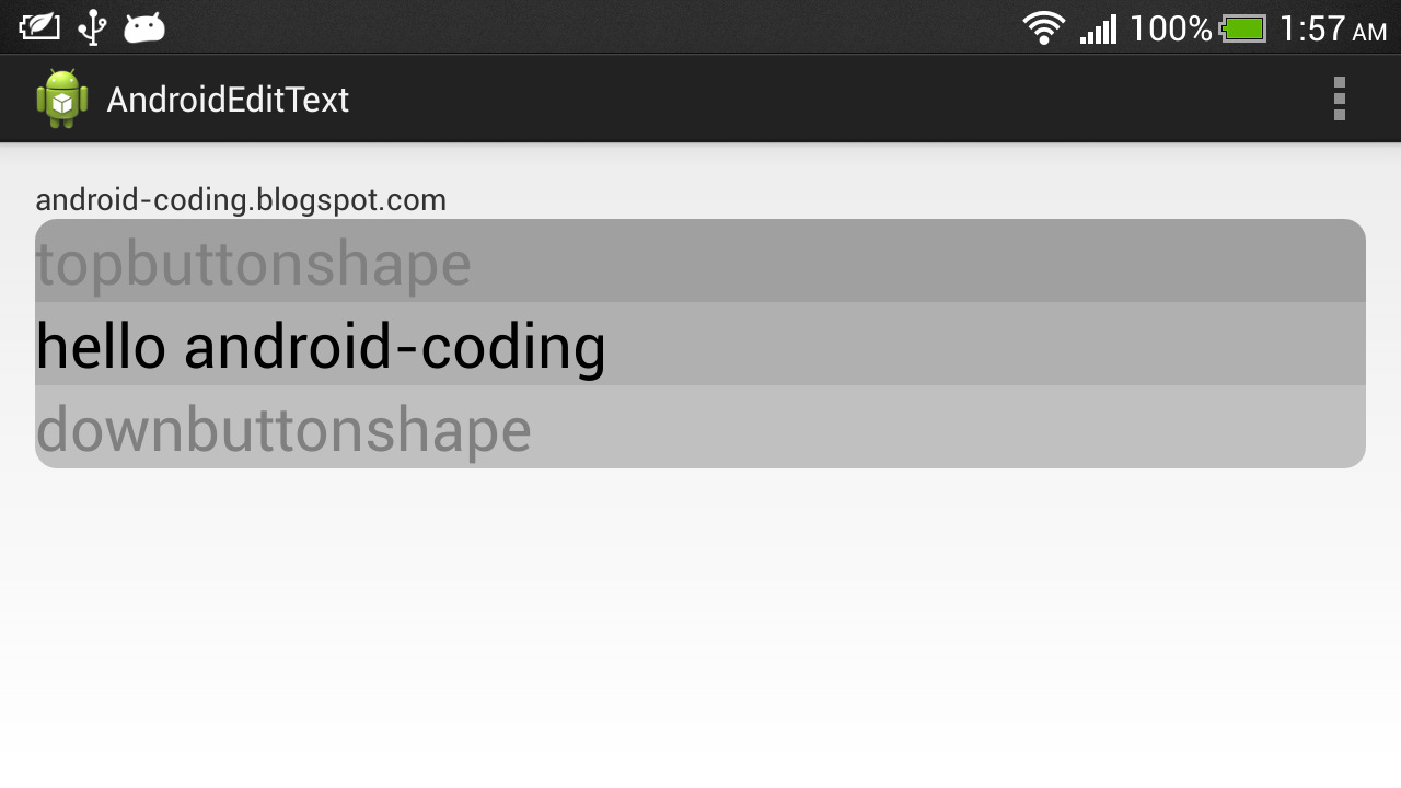 Implement custom shape for EditText | Application For Android Free Implement custom shape for EditText | Application For Android Free