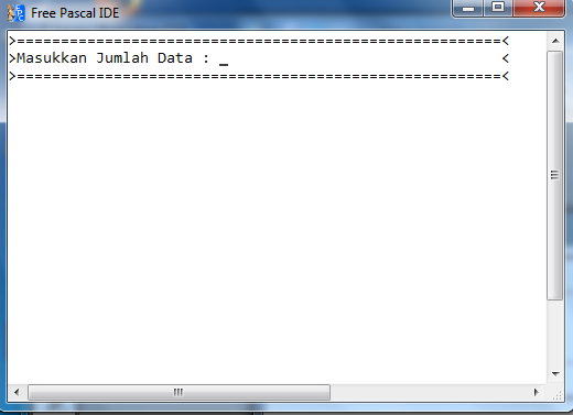 Hasil Program Data Mahasiswa Menggunakan Array dan Record Pada Pascal - MadiSite