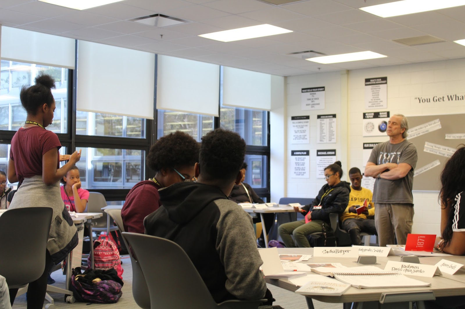 Hindsight : Class Two at DYETT High School with the Eagle Entrepreneurs