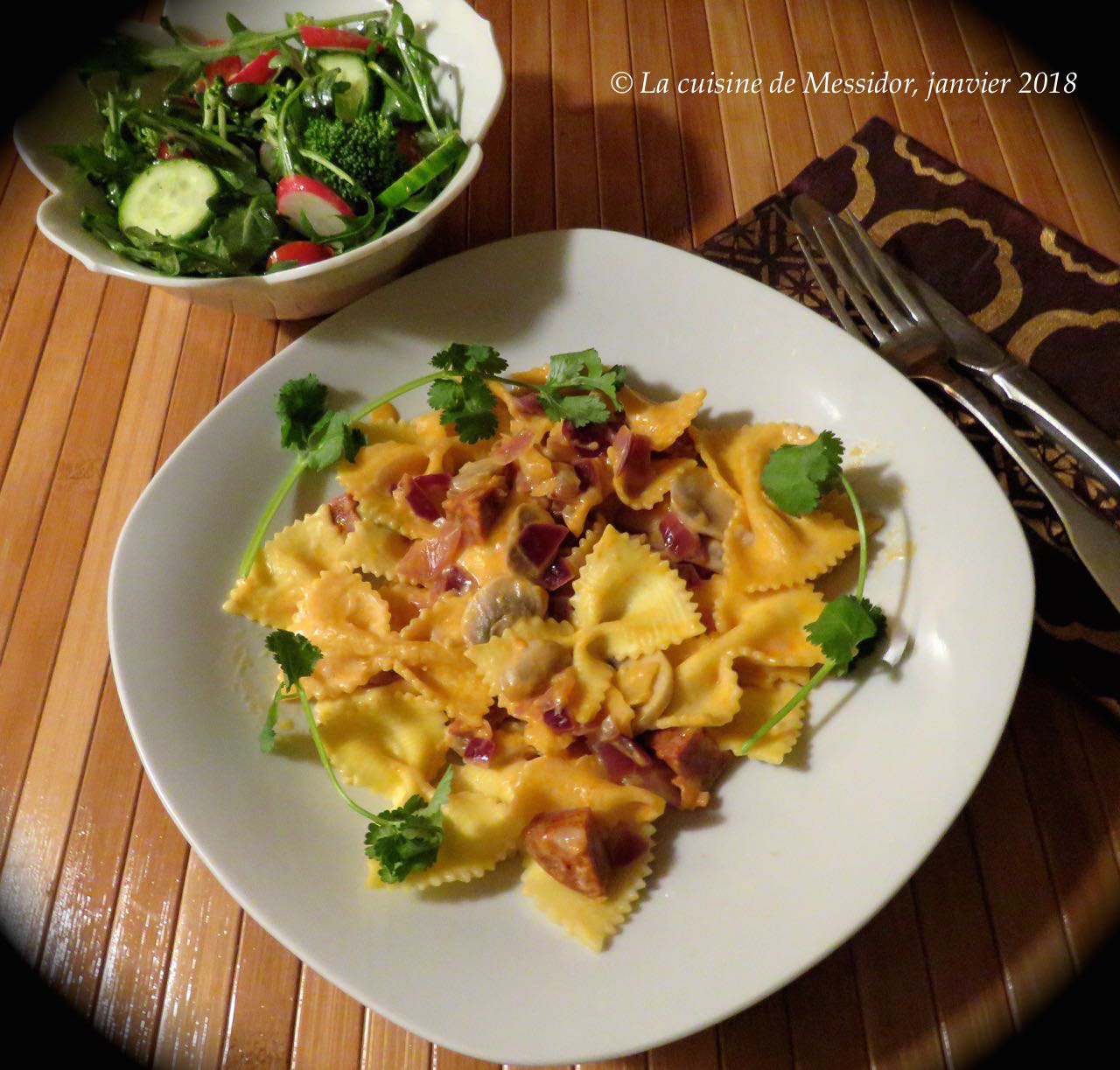 La cuisine de Messidor: Pâtes express, sauce crémeuse au saucisson ou ...